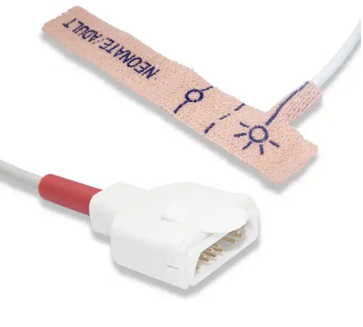 มอนิเตอร์เด็กเกิดใหม่ เครื่องตรวจจับ SpO2 ครั้งเดียว 11 Pin Masimo เทปติด